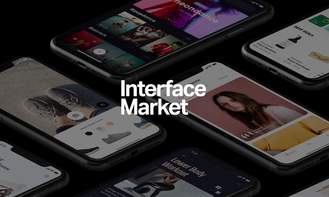 Interface Market:An extensive collection of app UI kits for startups ...