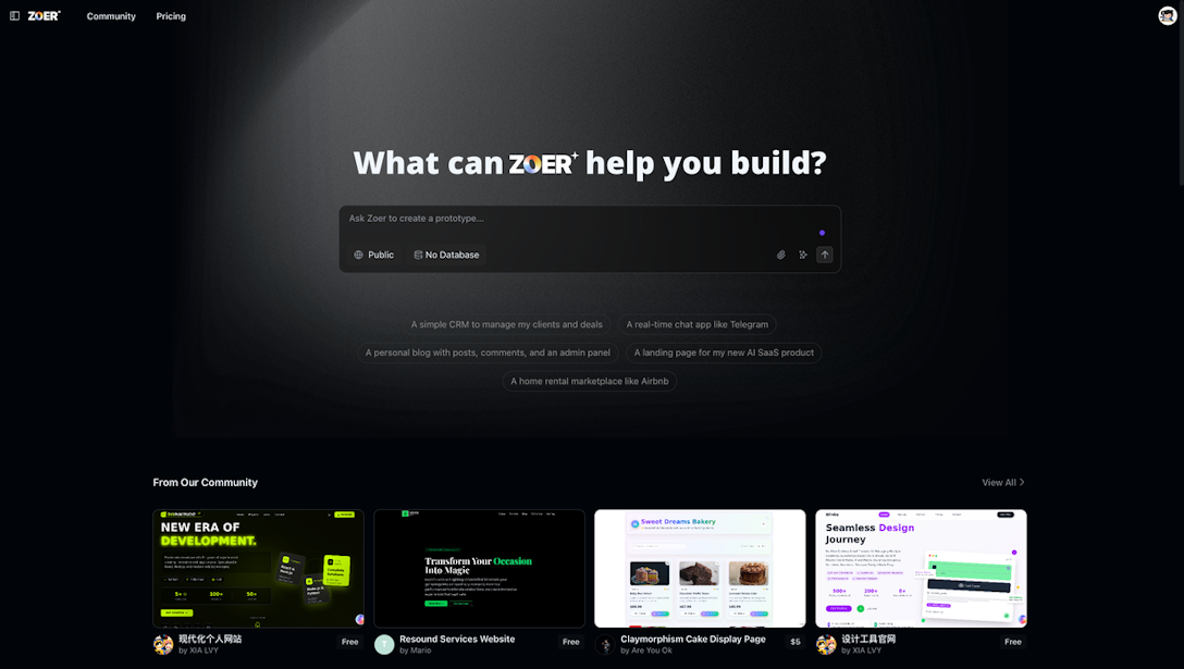Zoer:The Full-Stack AI That Builds & Operates Your Apps - Launched.io