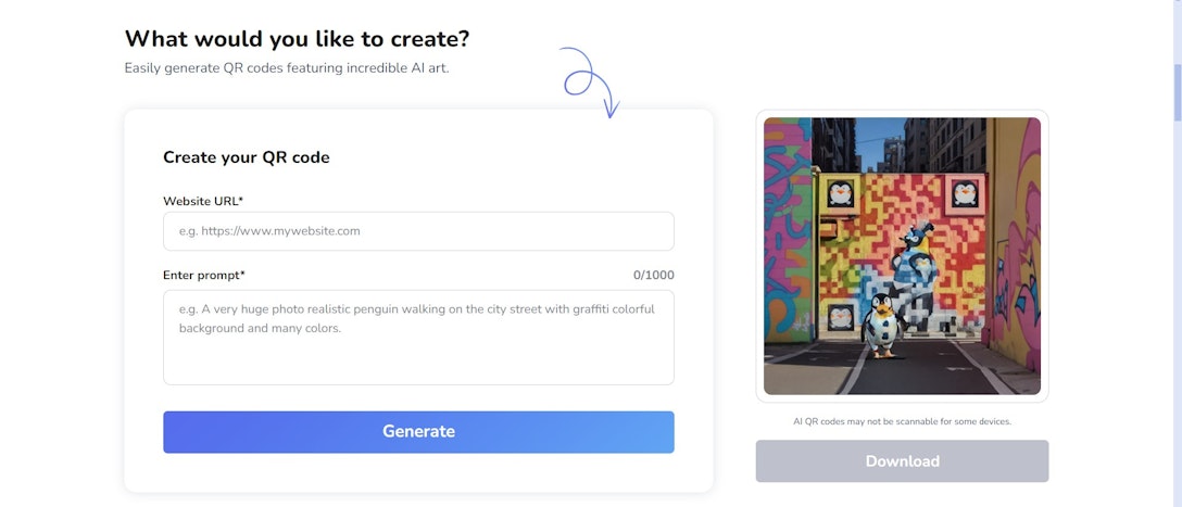 AI Art QR Codes:The platform generates customized QR code images based ...