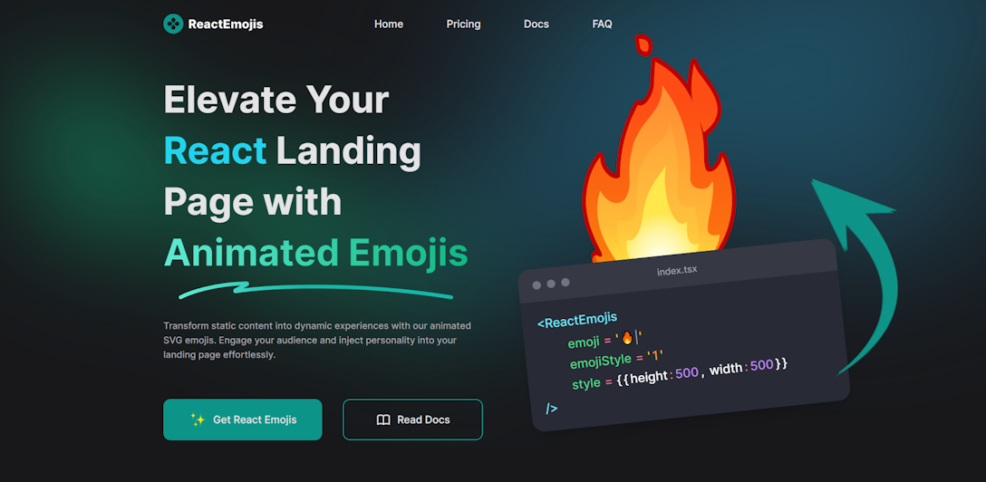 ReactEmojis:Elevate Your React Landing Page with Animated Emojis ...
