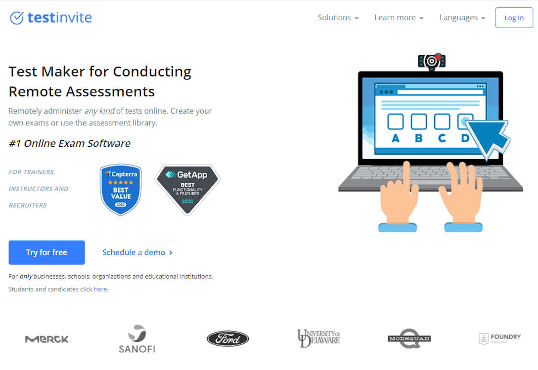 TestInvite:Online exam software for conducting remote assessments ...