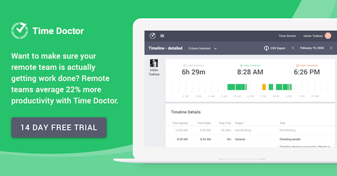 Time Doctor:Time Doctor is an employee time tracking software that ...