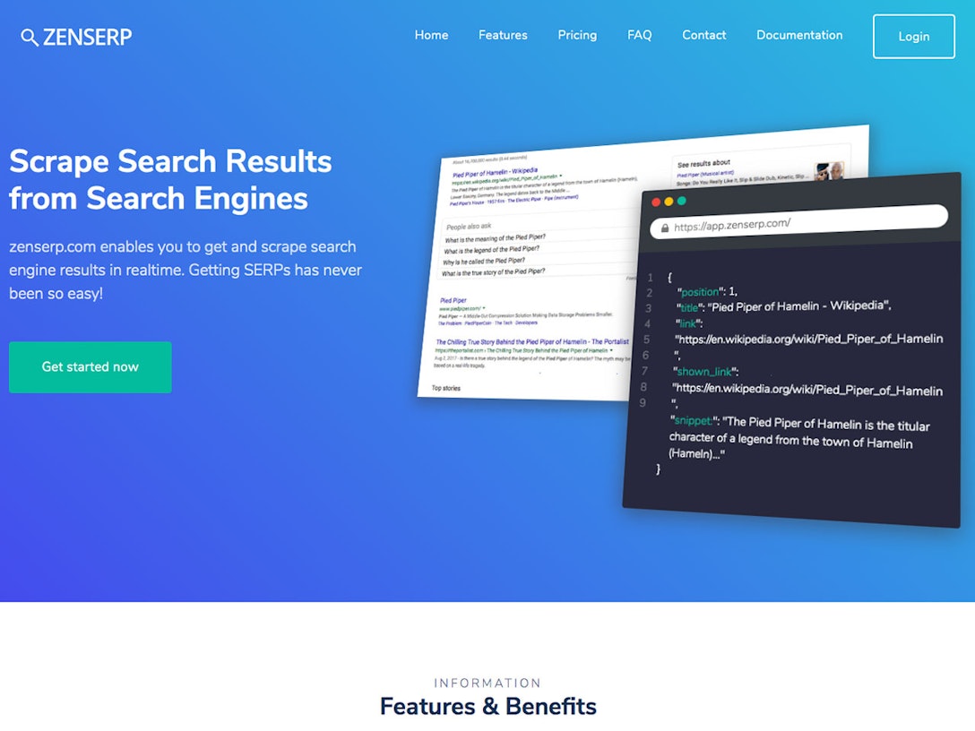 zenserp.com:Search Engine Result Page API - Launched.io