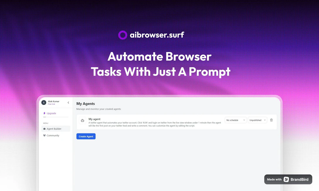 AI Browser:AI Browser for web automation - Launched.io