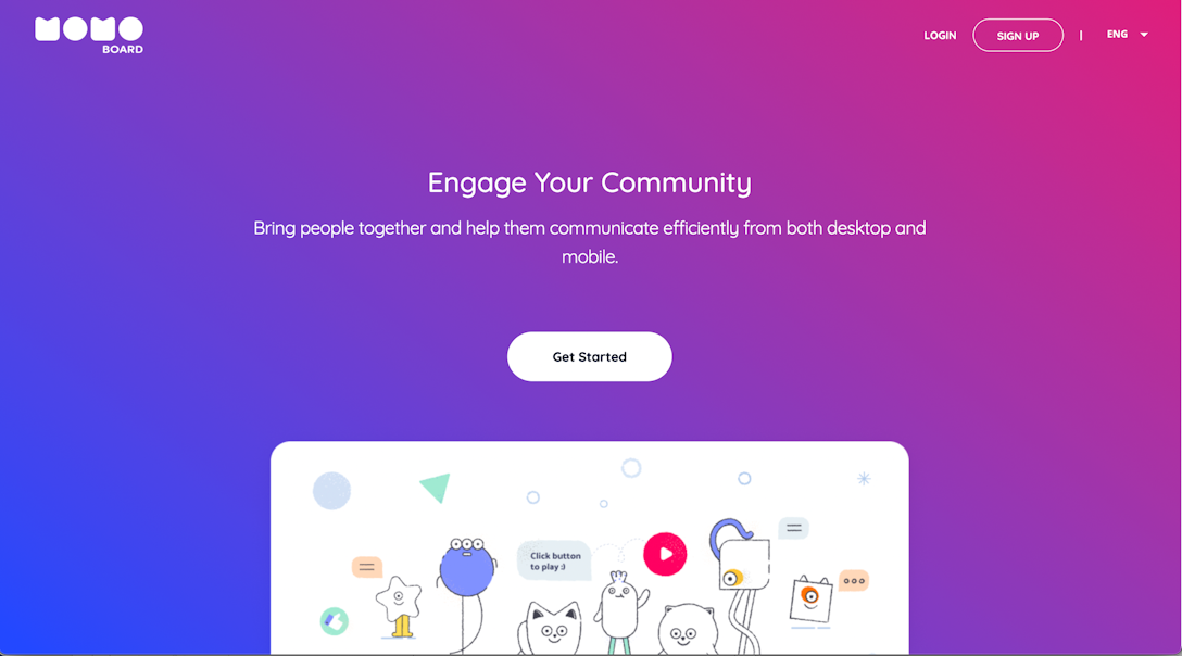 MOMO BOARD:Create First Page of Your Community - Launched.io