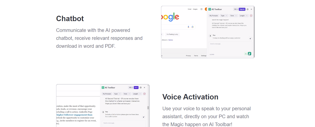 AI Toolbar:Simplify Your Work, Speak Your Thoughts, Get Smart Responses. - Launched.io