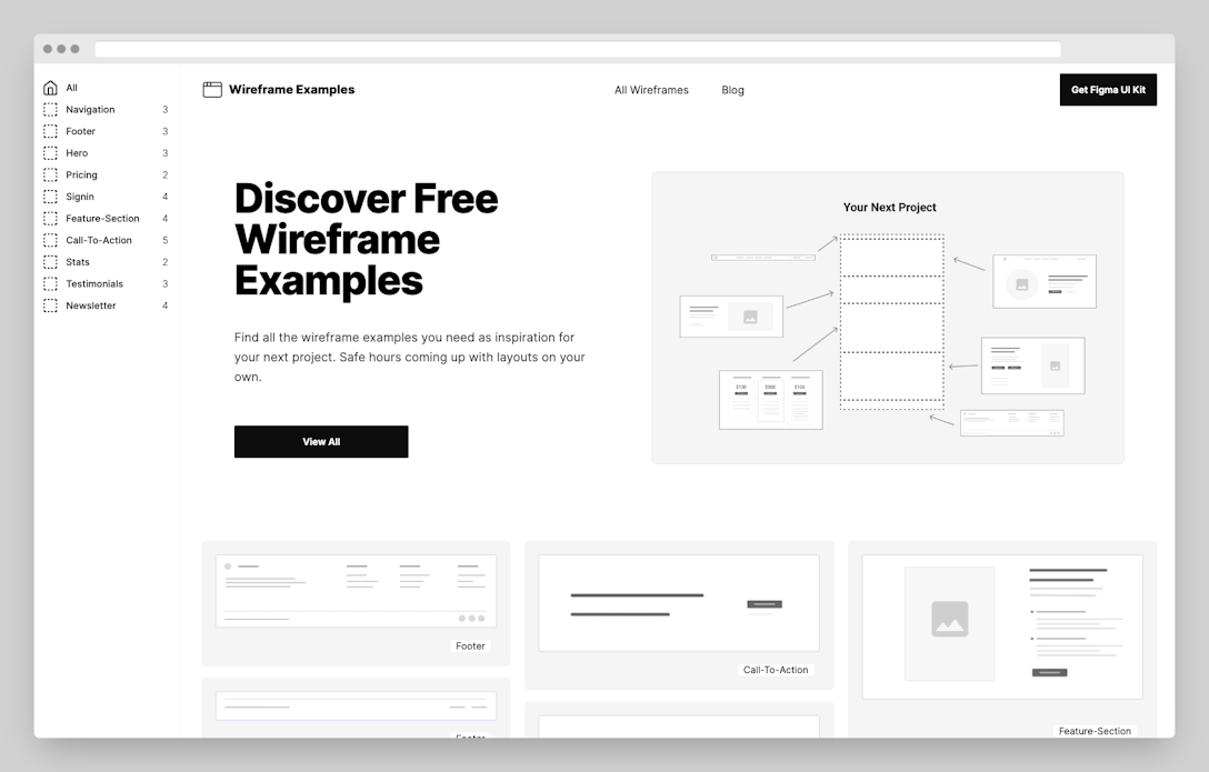 Wireframe Examples:Find wireframe examples as inspiration for your next ...