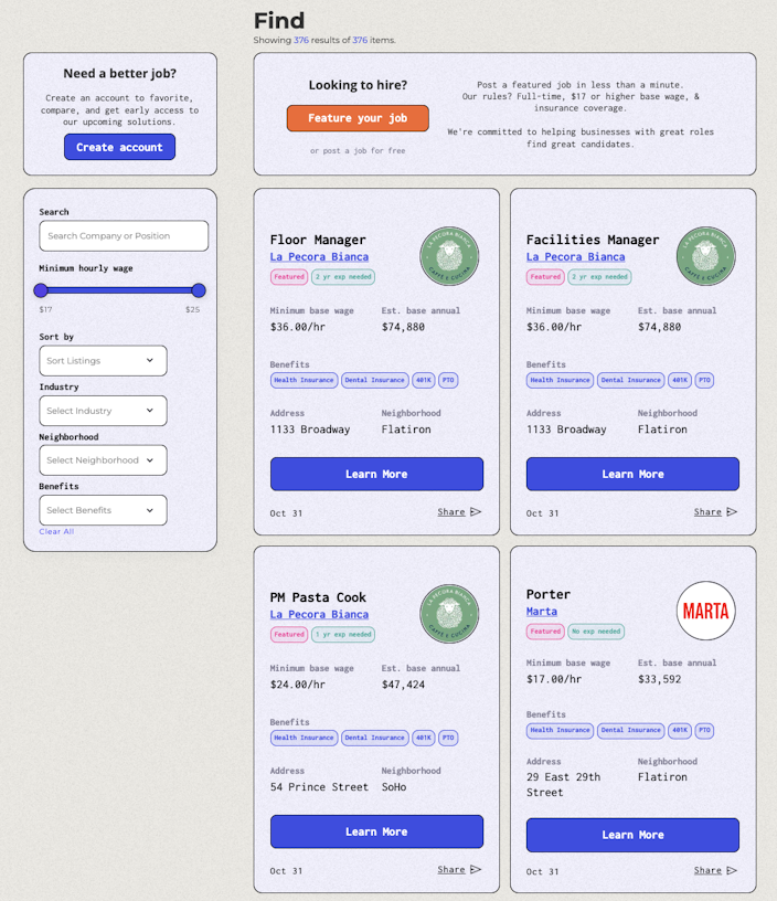 Workwise:Transparent job platform for hourly workers to find better ...