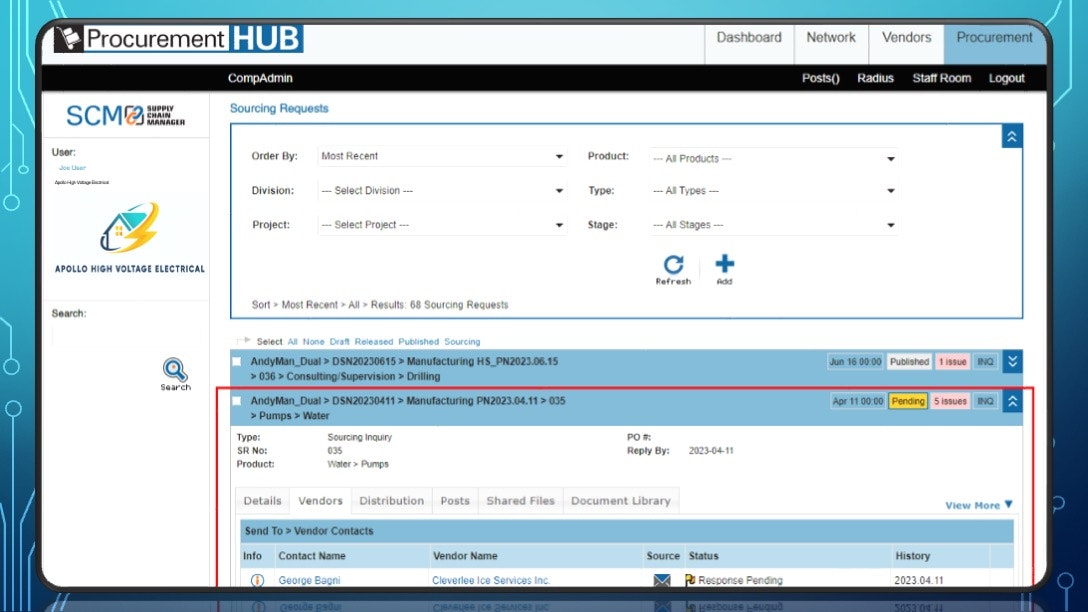 Procurement HUB:Procurement HUB is a centralized platform that ...