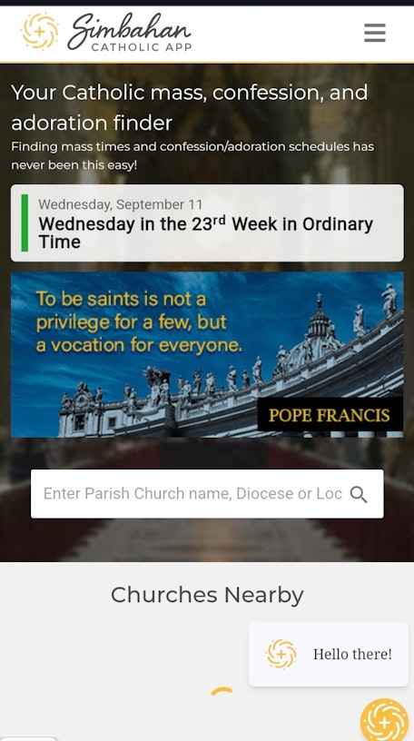 Simbahan Catholic App:Mass times finder for Catholics worldwide ...