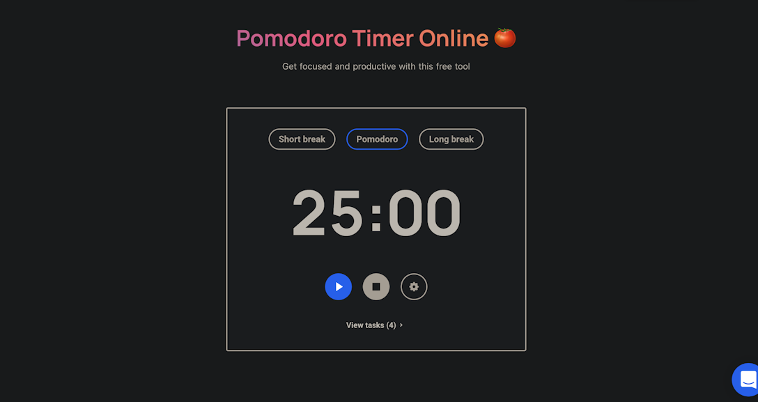 Pomodoro Timer Online:Free and easy to use Pomodoro Timer Online tool ...