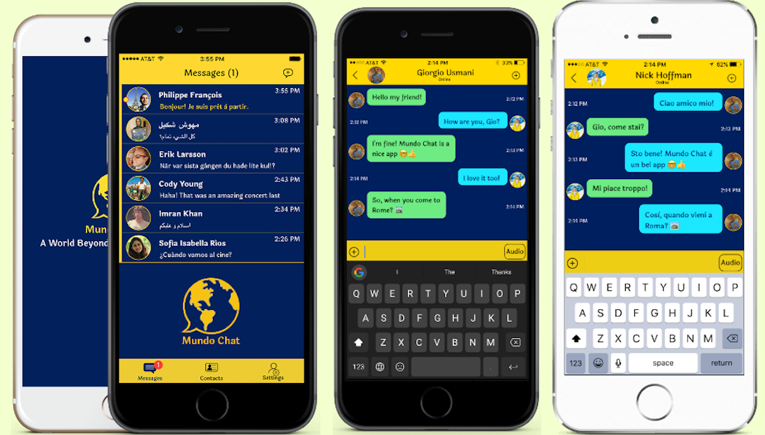 Mundo Chat:World's first truly global messaging app with integrated ...