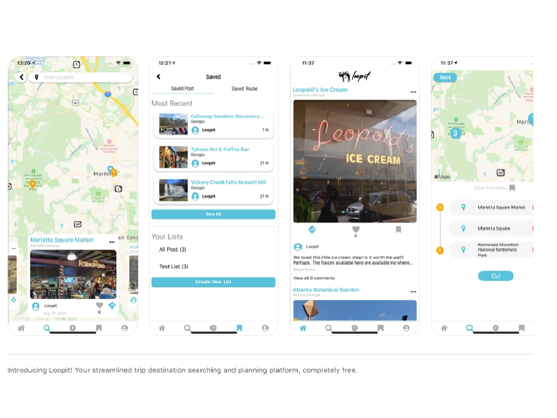 Loopit:A streamlined travel searching, planning, and sharing platform ...