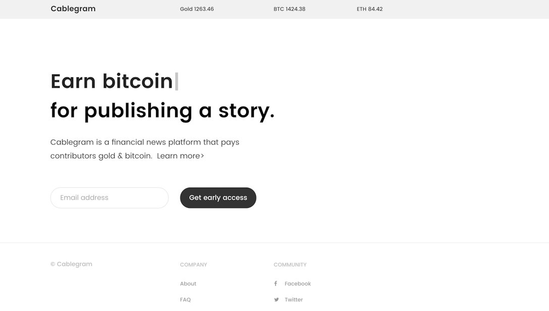 Cablegram:Cablegram is a financial news platform that pays contributors ...